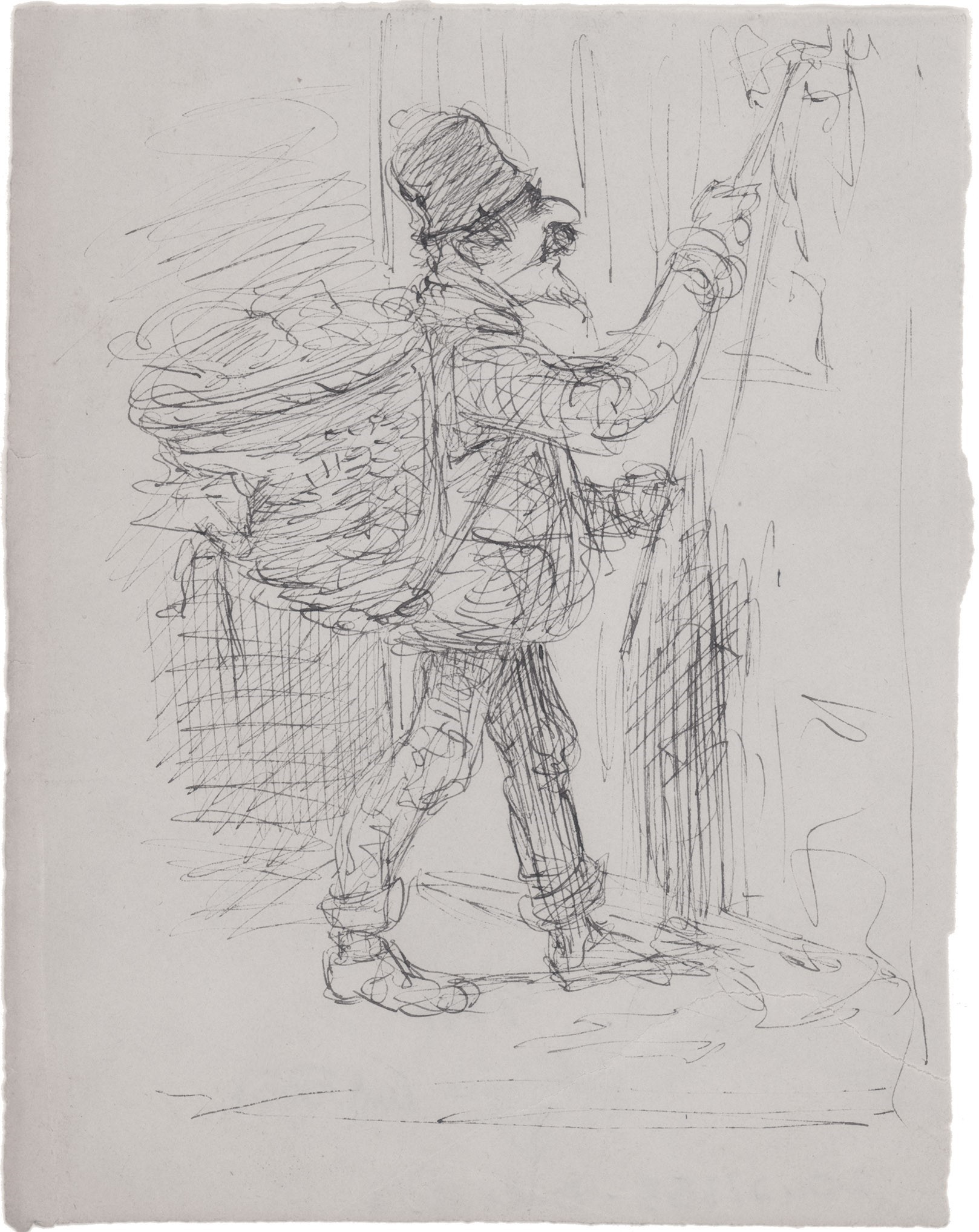 Schizzo preparatorio per un'illustrazione del Diavolo (Il cenciajuolo ...