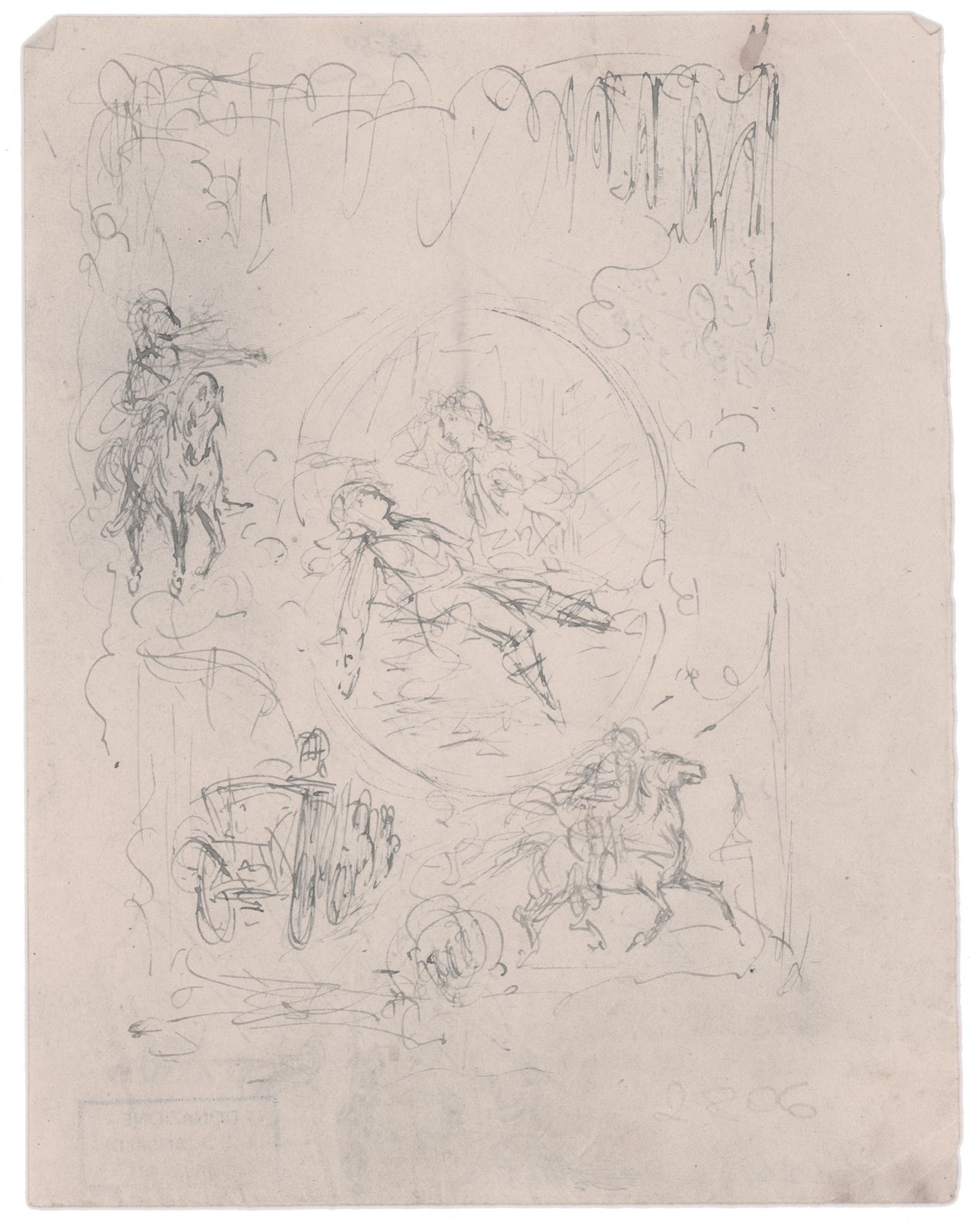 Schizzi vari per Versi satirico-umoristici di A. Raimondi