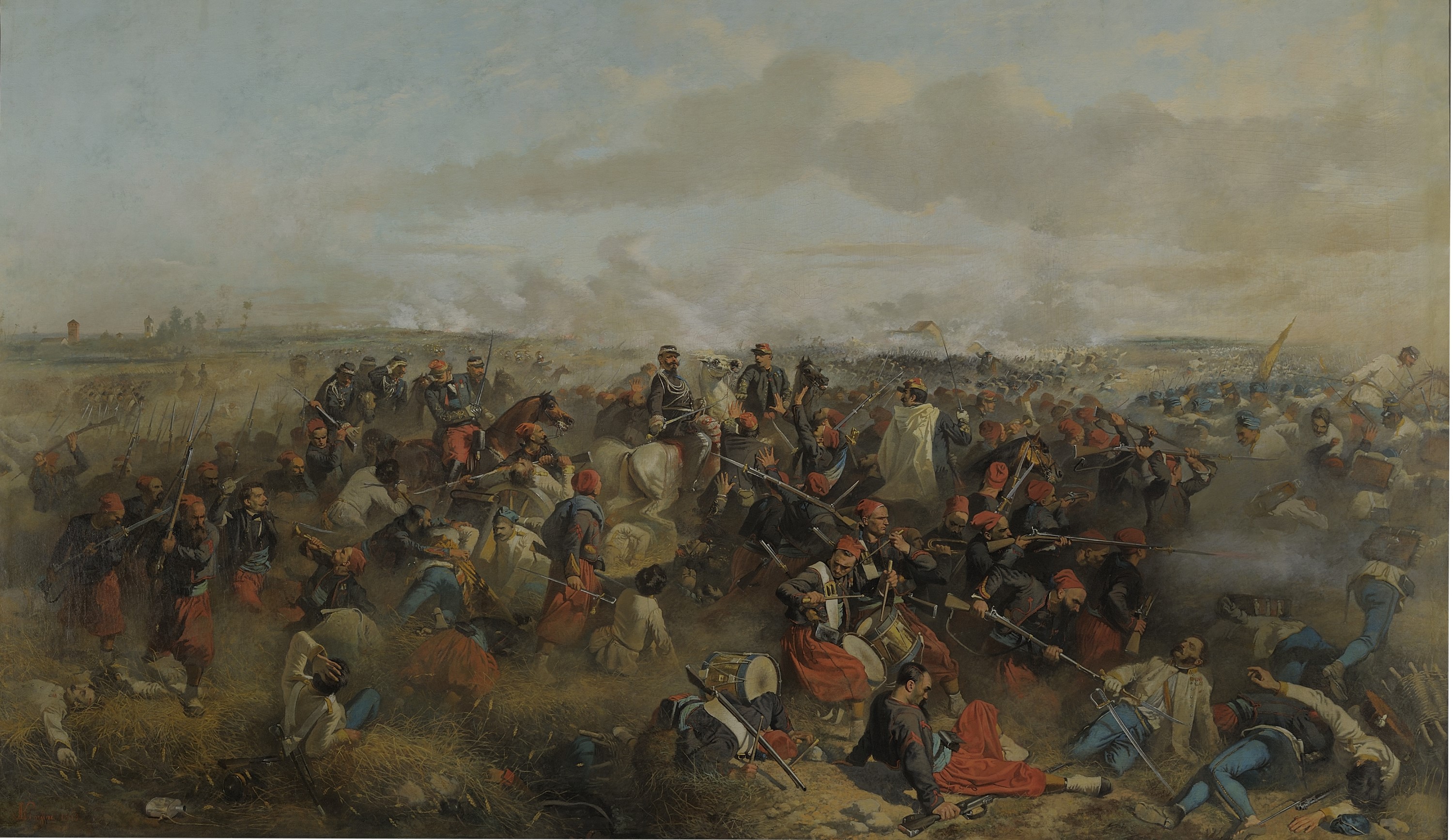 Vittorio Emanuele II e gli zuavi a Palestro (31 maggio 1859)