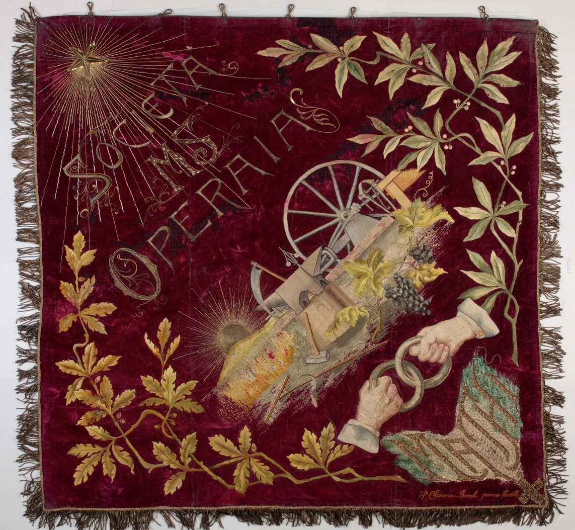 Bandiera della Società operaia di mutuo soccorso di Mathi